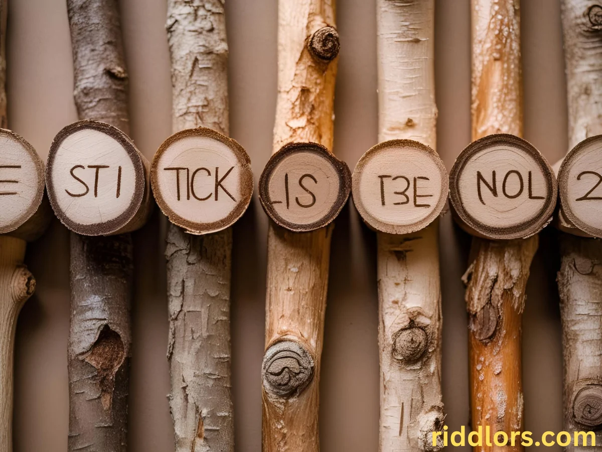 237 Stick Riddles: Fun and Creative Word Puzzles For 2025
