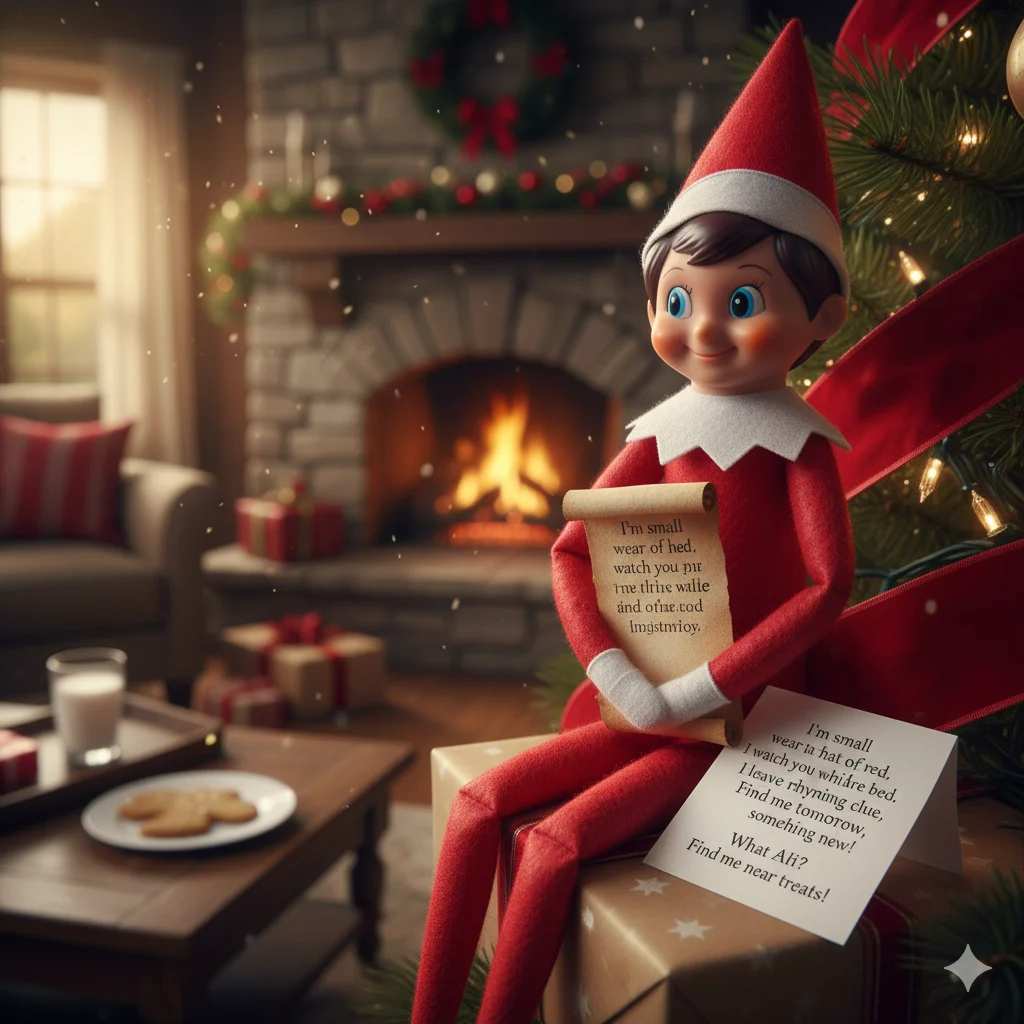 419 Elf on the Shelf Hiding Riddles With Answers For 2025